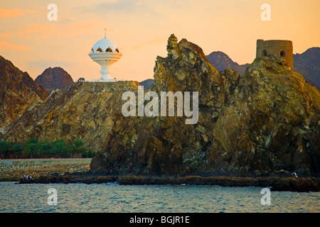 The Incense Burner, symbol of the Sultanate of Oman, at the entrance to ...