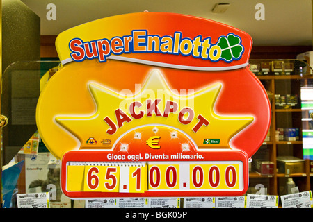 Italian "Superenalotto" lottery Stock Photo - Alamy