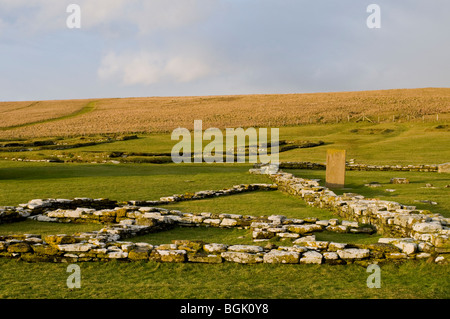 Pictish symbol stone, Brough of Birsay, Orkney Scotland UK Stock Photo ...