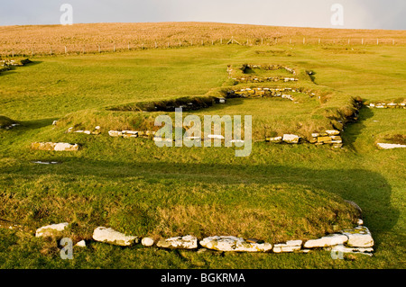 Pictish symbol stone, Brough of Birsay, Orkney Scotland UK Stock Photo ...