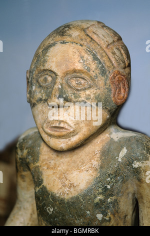 Etowah Indian Mounds State Historic museum displays intricately carved ...