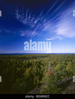 View from Isle Royale National Park's Mount Ojibway tower, Thursday ...