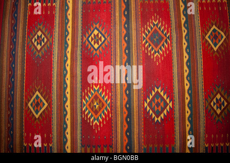 Aztec Indian rug with colorful wool and exquisite patterns made in ...