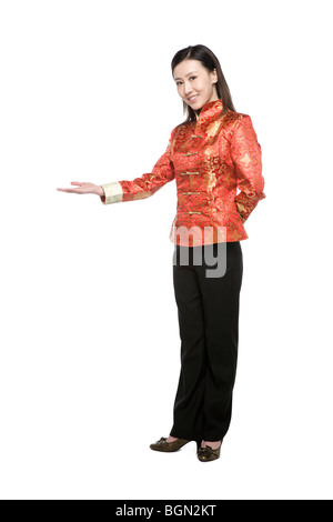 Chinese women dressed in Cheongsam, a traditional Chinese dresses also ...