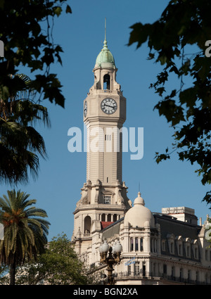 The neoclassical City Legislature Building Clock Tower and May Pyramid ...
