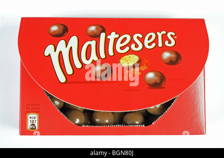 opened box of Maltesers Stock Photo - Alamy