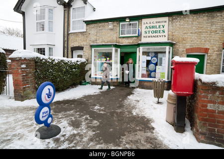 The local village store, Ashley Village near Newmarket, Cambridgeshire ...