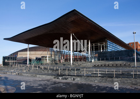 Welsh Assembly Government building, Wales, UK. The Assembly building in ...
