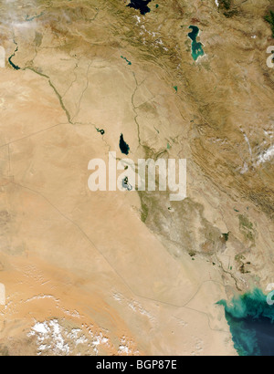 Satellite Image Of The Middle East Stock Photo - Alamy