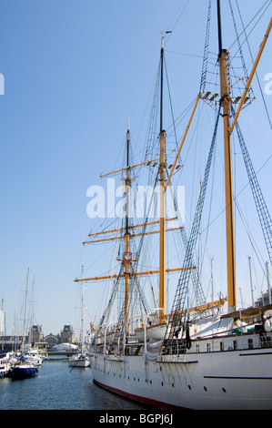 Three-master barquentine Mercator designed by the Antarctic explorer ...