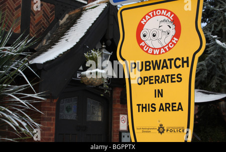 National pubwatch sign Stock Photo - Alamy