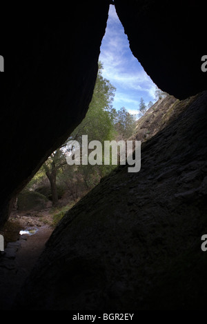 Entrance to Balconies Cave at Pinnacles National Park, California Stock ...