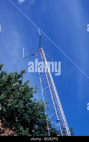 Tetra Mast in the Welsh town of Llanidloes Stock Photo - Alamy