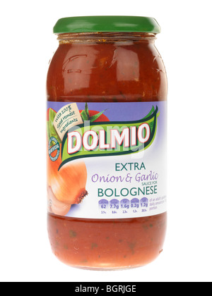 Jars of dolmio bolognese sauce Stock Photo - Alamy