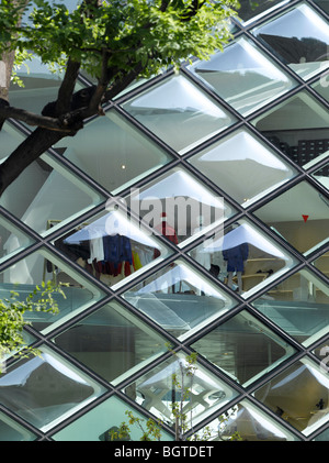 Prada Aoyama store, Tokyo. A glass crystal building made from diamond ...