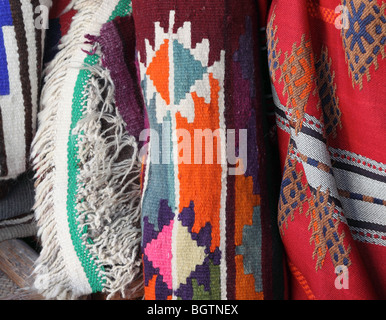 A textile shop in Doha, Qatar. A huge range of textiles is available ...