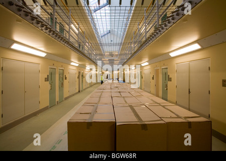 high down prison cell block interior Stock Photo - Alamy