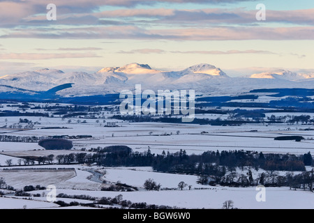 Carse of Stirling, Stirling, Scotland, UK. View from Ghillies Hill near ...