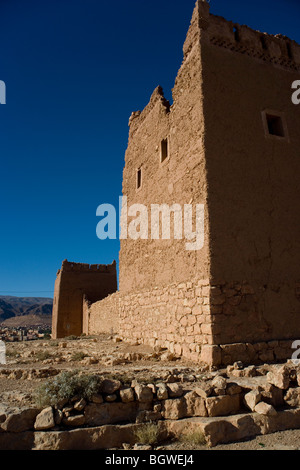 French Foreign Legion Fort on a hill above Tinerhir a small town in the ...