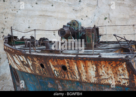 ship Panagiótis on Ship Wreck Beach Stock Photo - Alamy