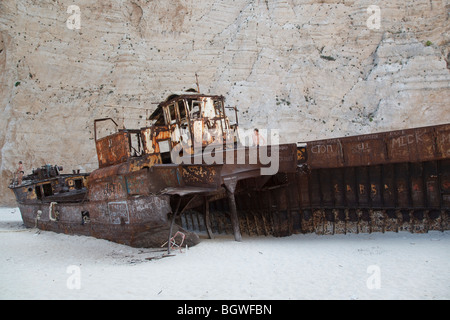 ship Panagiótis on Ship Wreck Beach Stock Photo - Alamy