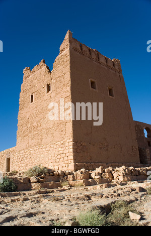 French Foreign Legion Fort on a hill above Tinerhir a small town in the ...