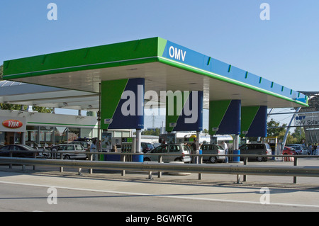 Omv gas station Stock Photo - Alamy