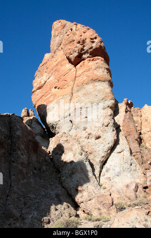 Rock formation formed by wind erosion and water erosion, Mingan ...
