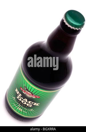 Bottle of Elgoods Black Dog ale brewed and bottled for Elgood and Sons ...