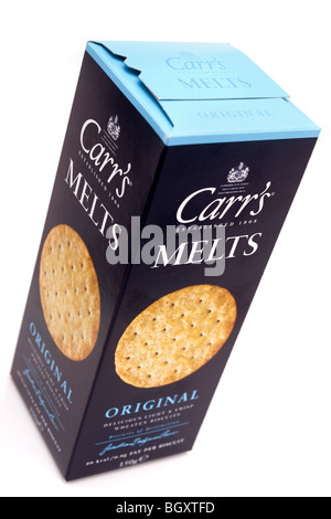 Box of Carr's original melts wheaten biscuits Stock Photo - Alamy