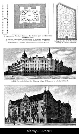Nineteenth century working class housing in Britain Stock Photo ...