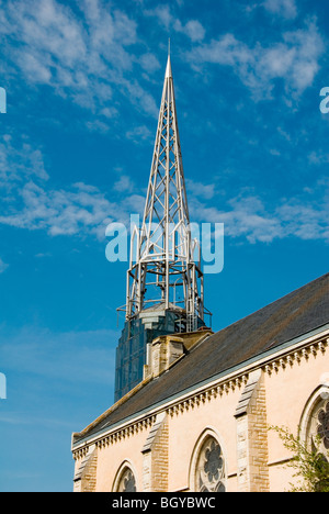 Church, Marans, Charente-Maritime, Poitou-Vendee, France Stock Photo ...