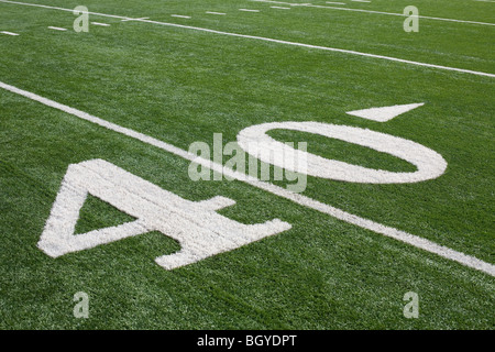 Forty yard line Stock Photo - Alamy