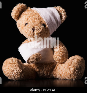 Injured Teddy Bear Stock Photo - Alamy