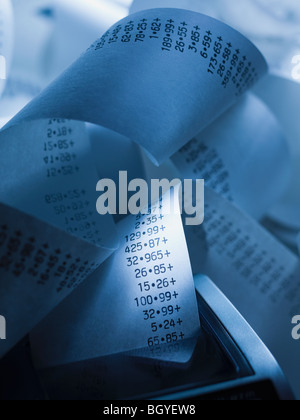 voucher of a calculator Stock Photo - Alamy