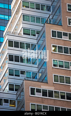 Background from the windows of a modern building. Tall building. Lots ...