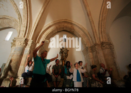 Cenacle Last Supper Room Crusader Building Jerusalem Israel. Site of ...