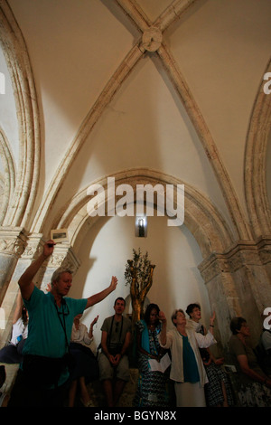 Cenacle Last Supper Room Crusader Building Jerusalem Israel. Site of ...
