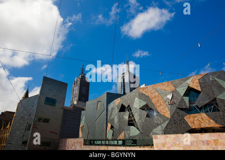 The Alfred Deakin Building at Federation Square in Melbourne Stock ...