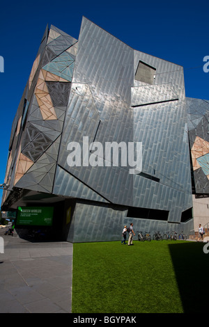 The Alfred Deakin Building at Federation Square in Melbourne Stock ...