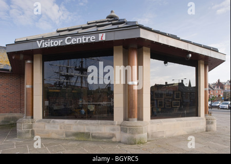 Whitby Tourist information board at the war memorial in the centre of ...