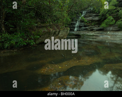 The Waterfall in Brisbane Water National Park at Girrakool on the NSW ...