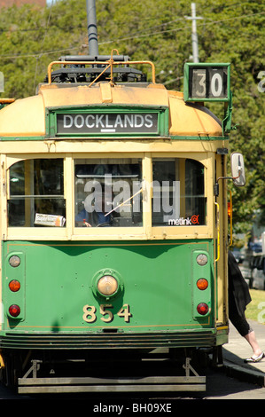 Tram in Victoria Parade, East Melbourne, Victoria, Australia Stock ...