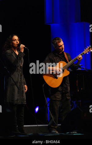 Israeli singer, NOA (Achinoam Nini) performing at the Plaza de la ...
