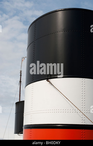 Funnels of a steam ship Stock Photo - Alamy