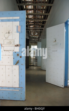 Jail cells Inside an old prison Stock Photo - Alamy
