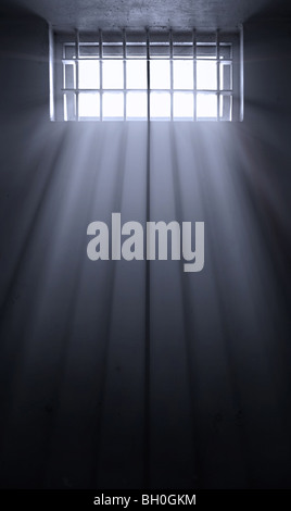 Sunlight shining in jail cell Stock Photo - Alamy