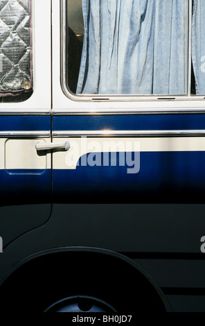 Window and curtain on a bus Stock Photo - Alamy