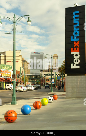 Memphis, TN, Tennessee, Downtown, FedExForum Arena, basketball stadium ...
