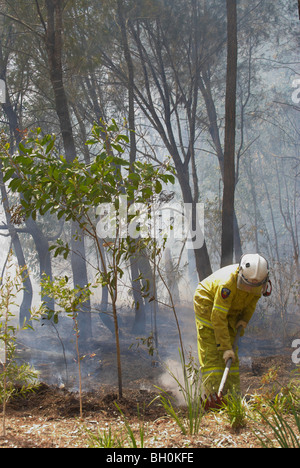 Bush Fire that is out of control, flames, smoke, landscape Stock Photo ...